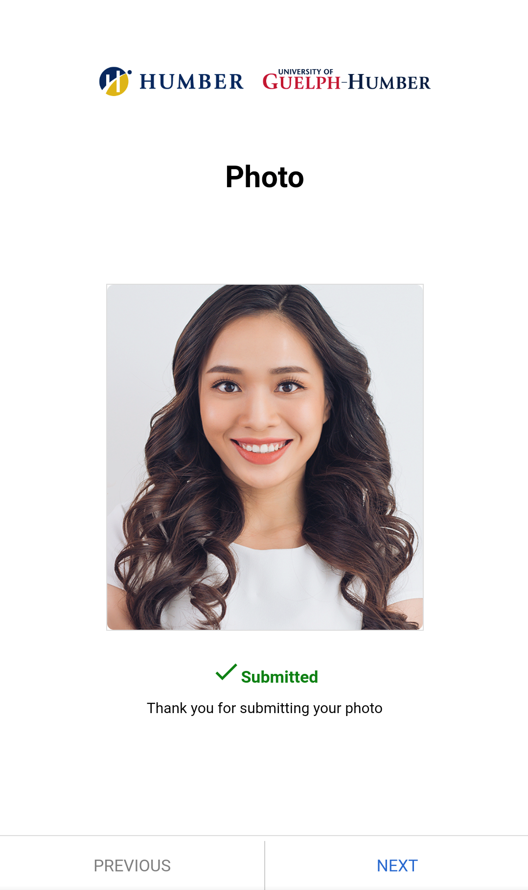 Upload Your Photo - Humber Polytechnic